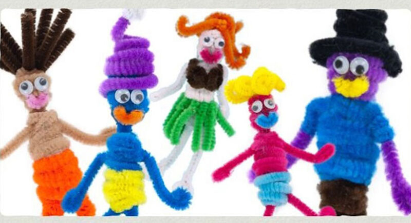 Pipecleaner People Activities For Kids – Bendy Pals – Educational Art ...