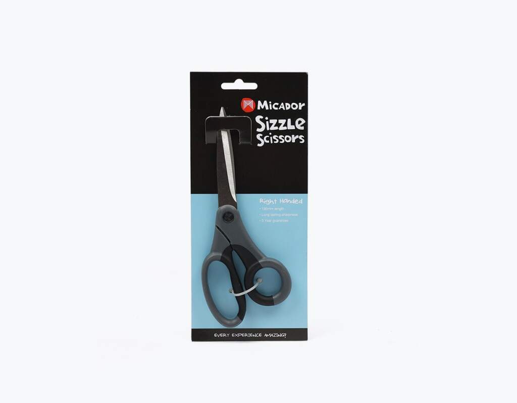 Micador Safe Scissors – Black Handle – Educational Art Supplies