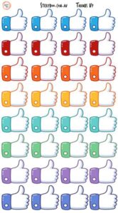 Sticky Boo Reward Stickers – Thumbs Up – Educational Art Supplies